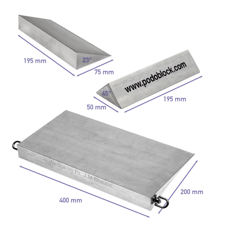 Aluminium Wedge - Equine NeckBack X-ray Wedge Podoblock B.V.